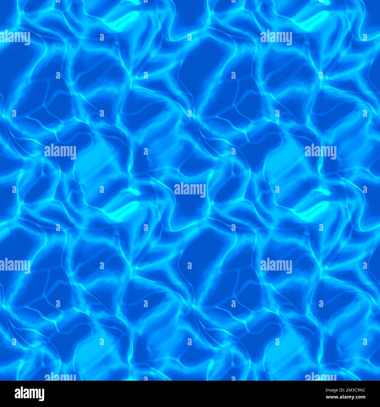 Seamless caustic overlay. caustics below water surface. Pool water with ...