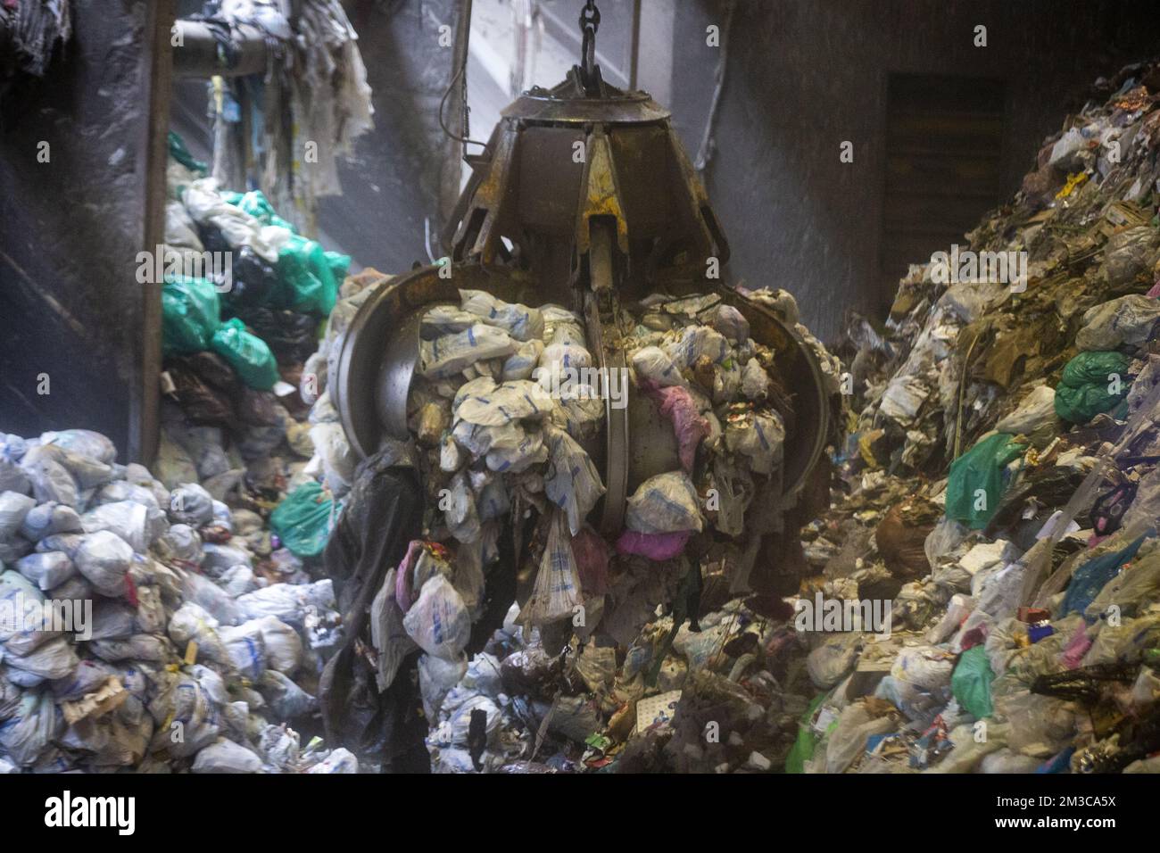 Illustration picture shows the incinerator of the Brussels Region, in ...