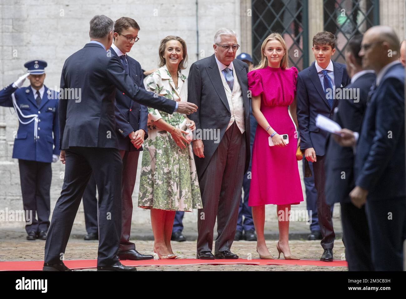 Prince Nicolas, Princess Claire of Belgium, Prince Laurent of Belgium ...