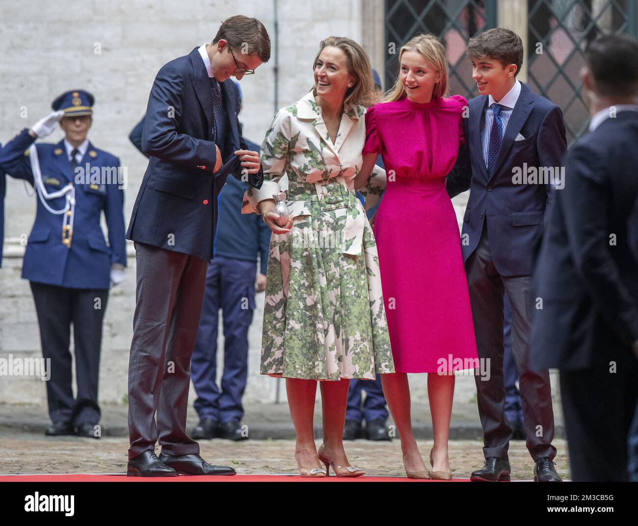 Prince Nicolas, Princess Claire of Belgium, Prince Laurent of Belgium ...