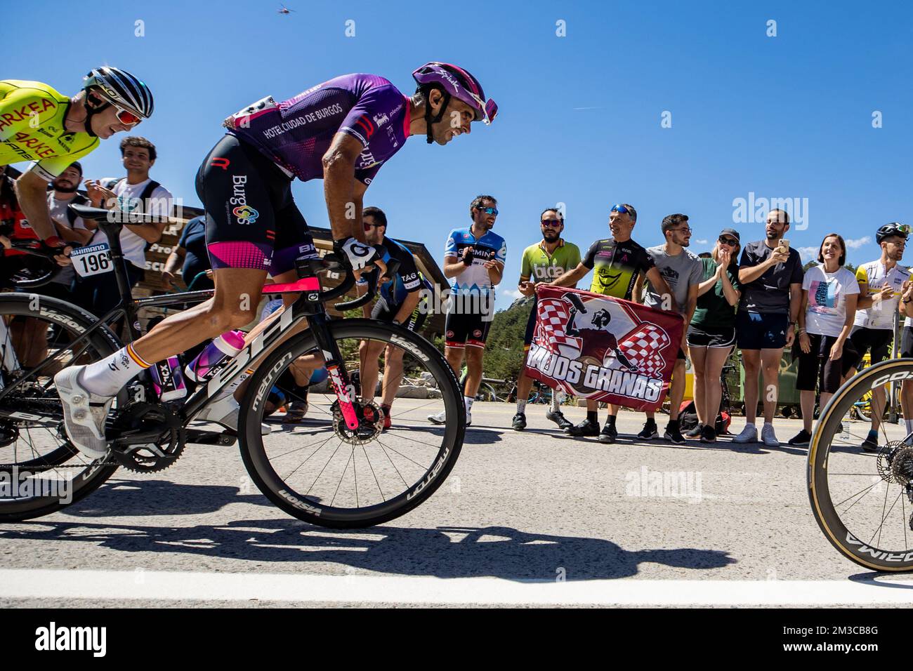 Spanish Daniel Navarro of Burgos-BH pictured in action during stage 20 ...