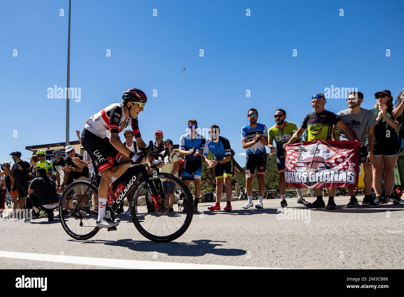 Spanish Marc Soler of UAE Team Emirates pictured in action during stage ...