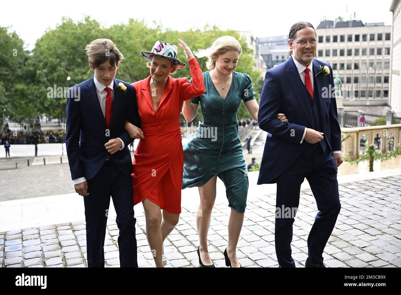 Oscar O'Hare, Princess Delphine, Josephine O'Hare and James O'Hare ...