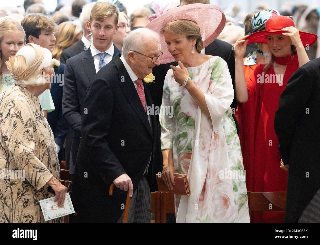 Queen Paola of Belgium, Princess Eleonore, Prince Emmanuel, King Albert ...
