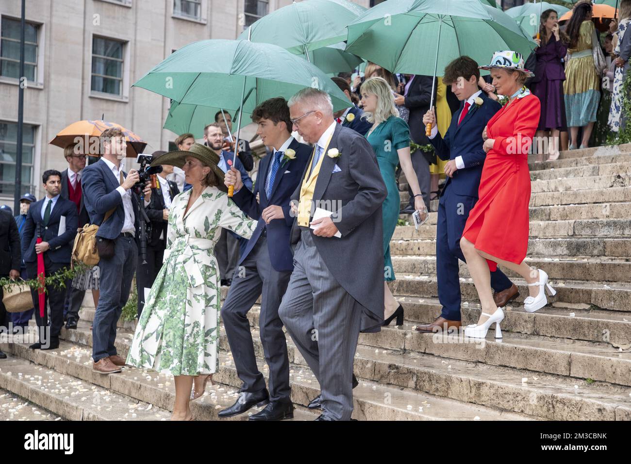 Princess Claire of Belgium, Prince Aymeric, Prince Laurent of Belgium ...