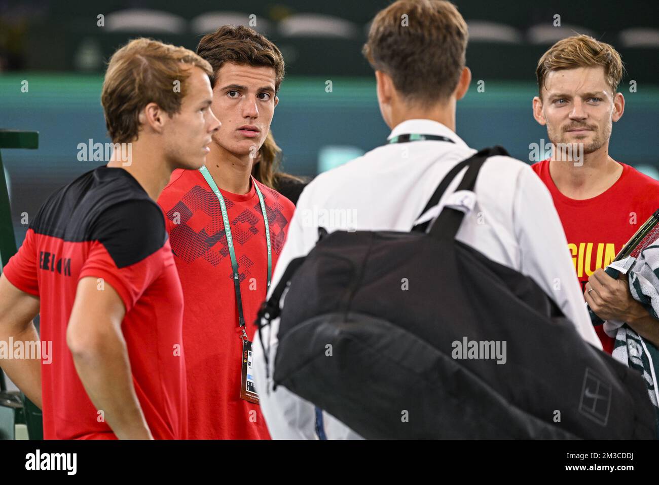 Belgian Michael Geerts, Belgian junior Gilles-Arnaud Bailly and Belgian ...