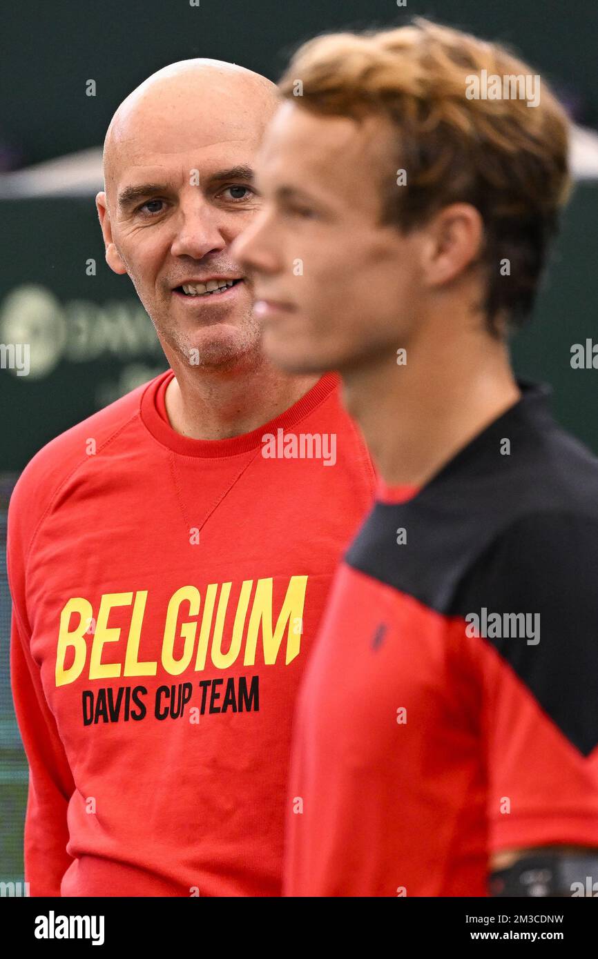 Belgian captain Johan Van Herck and Belgian Michael Geerts pictured ...