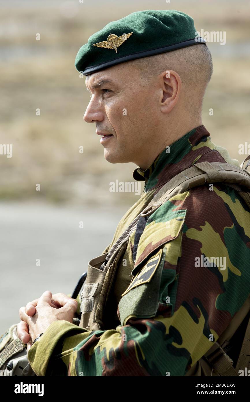 Colonel Frederic Linotte pictured during a press briefing on Storm Tide ...