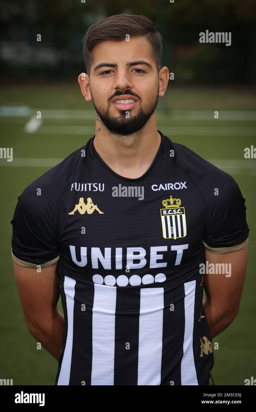 Charleroi's Adrien Bongiovani poses for a team picture, at the 2022 ...
