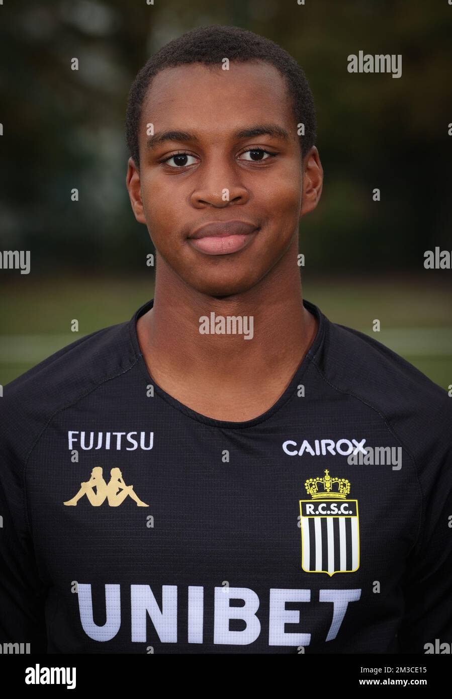 Charleroi's Thierno Diallo poses for a team picture, at the 2022-2023 season photoshoot of the ...