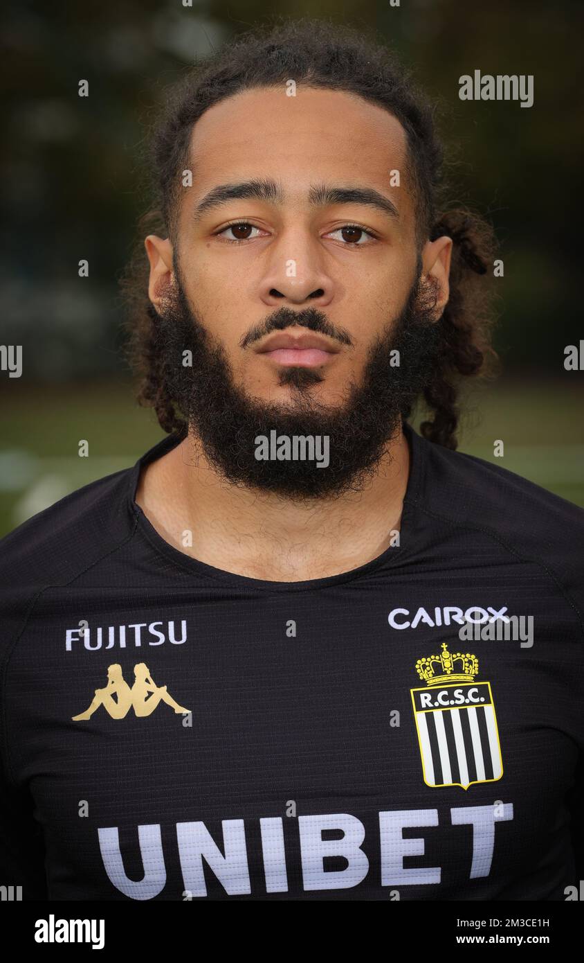 Charleroi's Milan Mbeng poses for a team picture, at the 2022-2023 ...