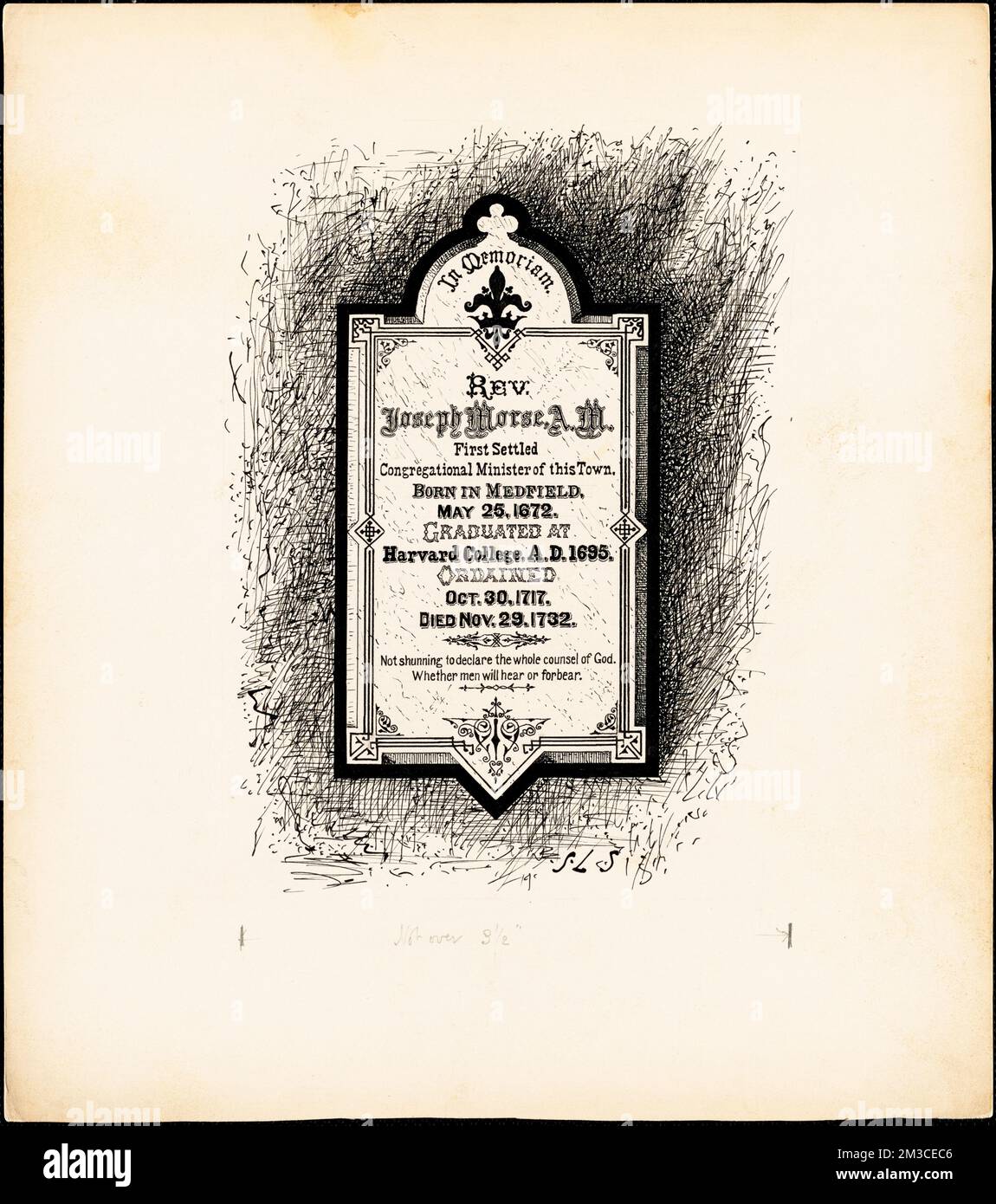 In memoriam. Rev. Joseph Morse, A.M. , Plaques, Clergy, Morse, Joseph ...