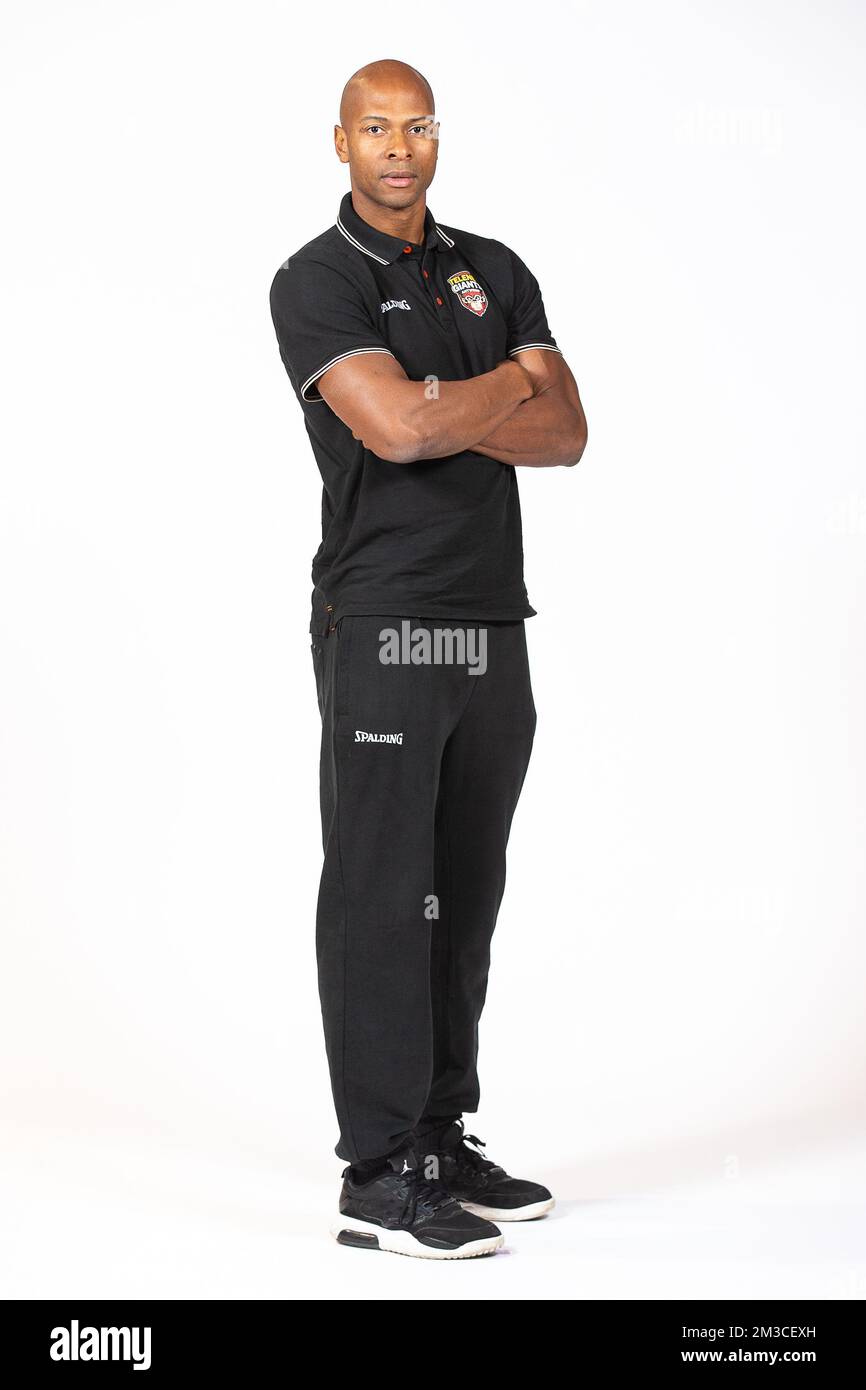 Antwerp's team manager Guy Muya poses at a photoshoot of Belgian ...