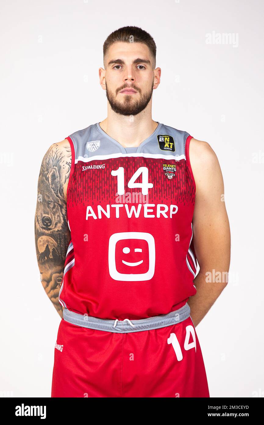 Antwerp's Roby Rogiers poses at a photoshoot of Belgian Basketball team ...