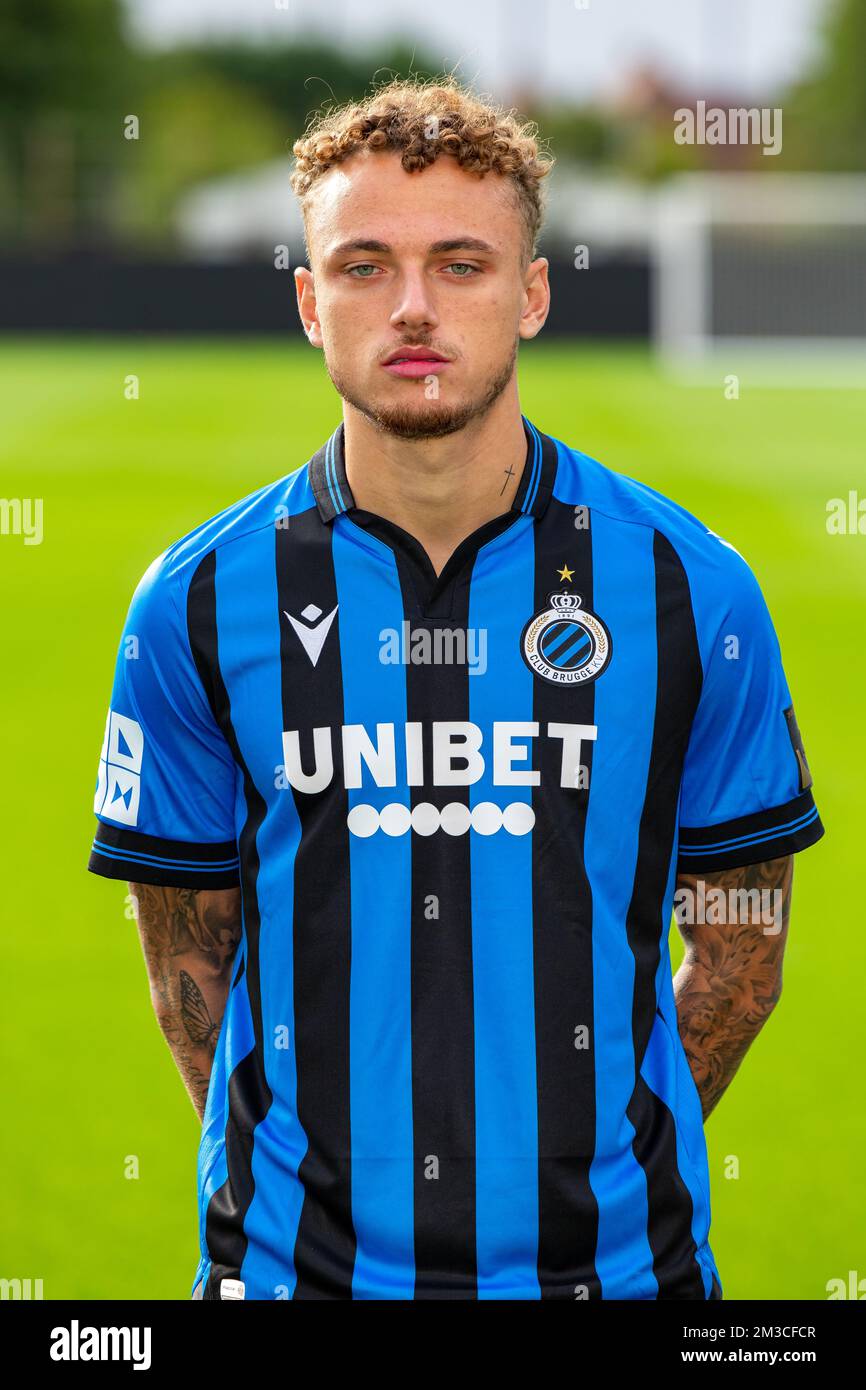 Club's Noa Lang poses for the photographer during the 2022-2023 photoshoot of Belgian Jupiler ...