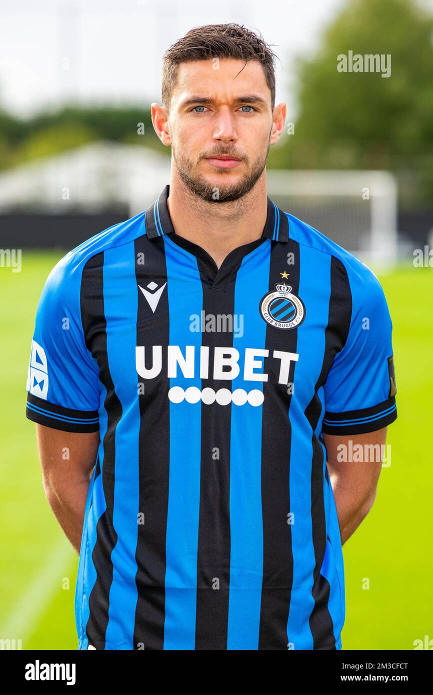 Club's Roman Yaremchuk poses for the photographer during the 2022-2023 photoshoot of Belgian ...