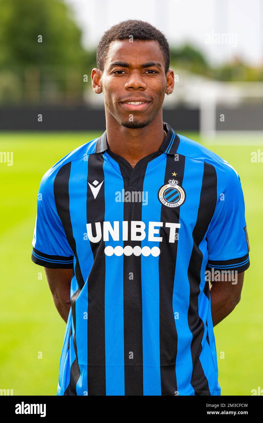 Club's Raphael Onyedika poses for the photographer during the 2022-2023 photoshoot of Belgian ...