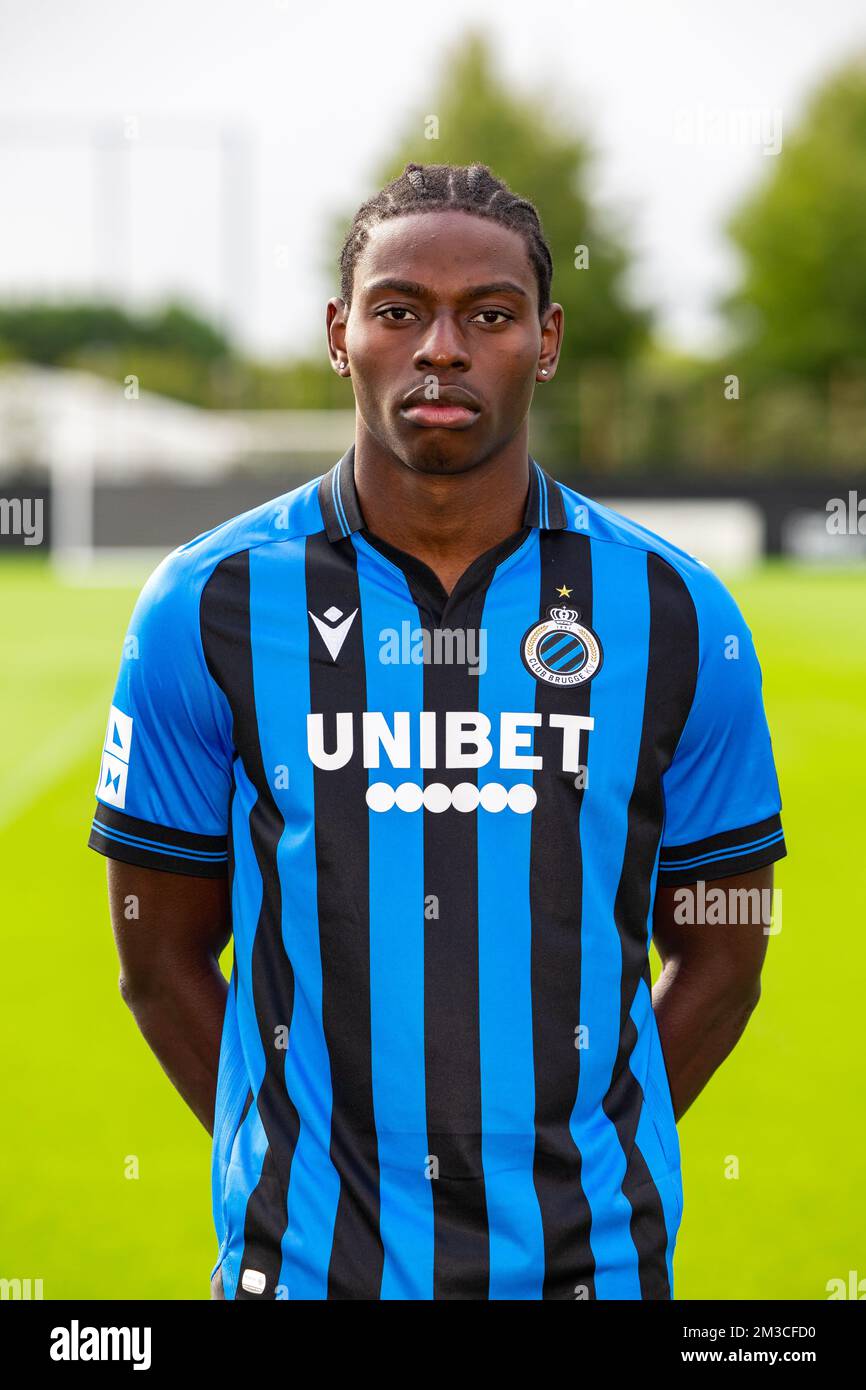 Club's Ebeguowen Otasowie poses for the photographer during the 2022-2023 photoshoot of Belgian ...
