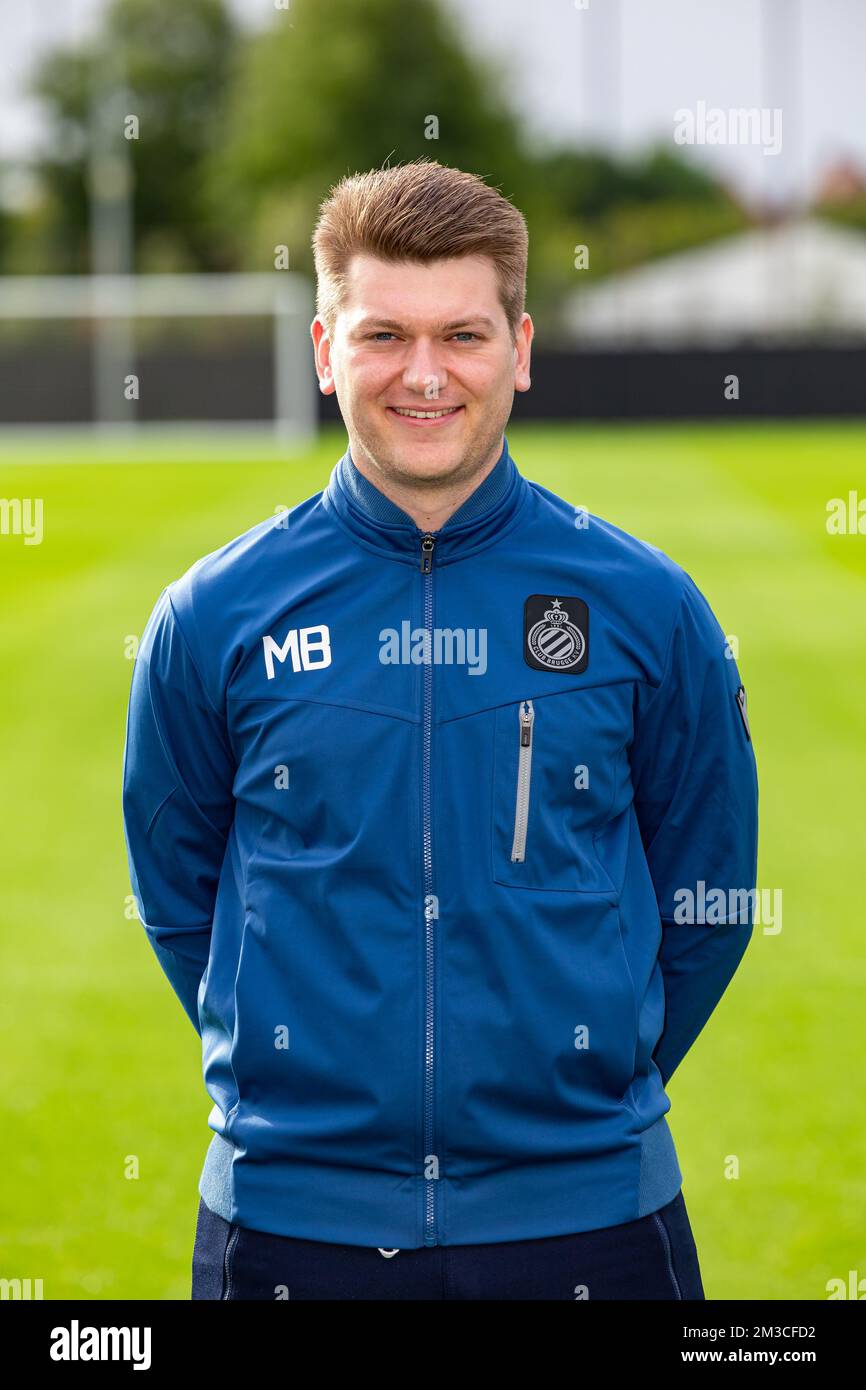 Club's video analyst Matthias Bernaert poses for the photographer during the 2022-2023 ...