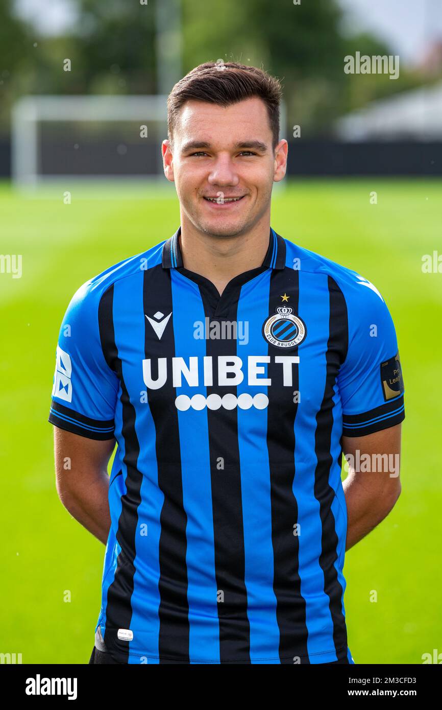 Club's Ferran Jutgla poses for the photographer during the 2022-2023 photoshoot of Belgian ...
