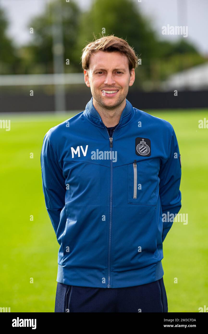 Club's team manager Michael Vijverman poses for the photographer during ...