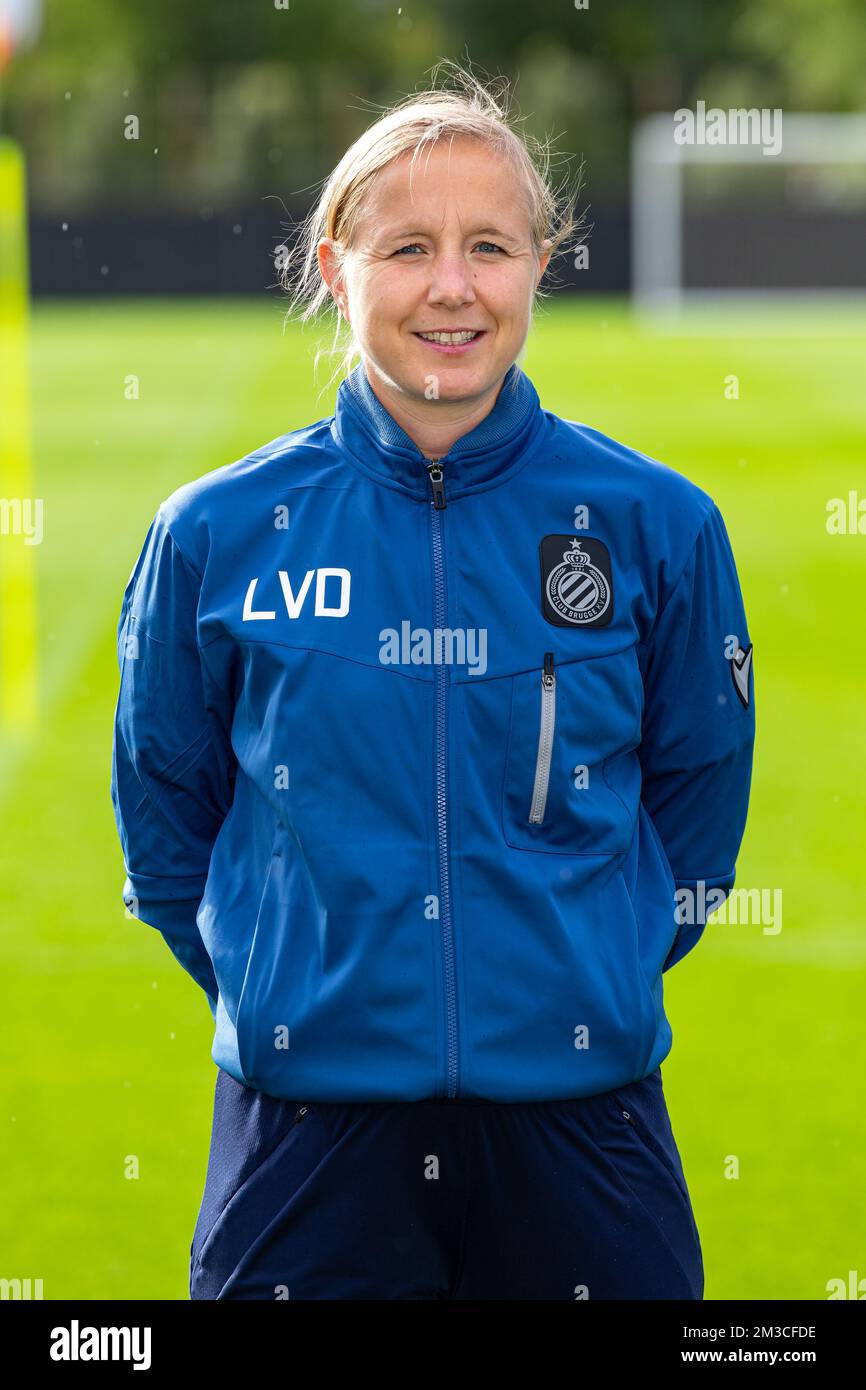 Club's Kinesist Leen Van Damme poses for the photographer during the ...