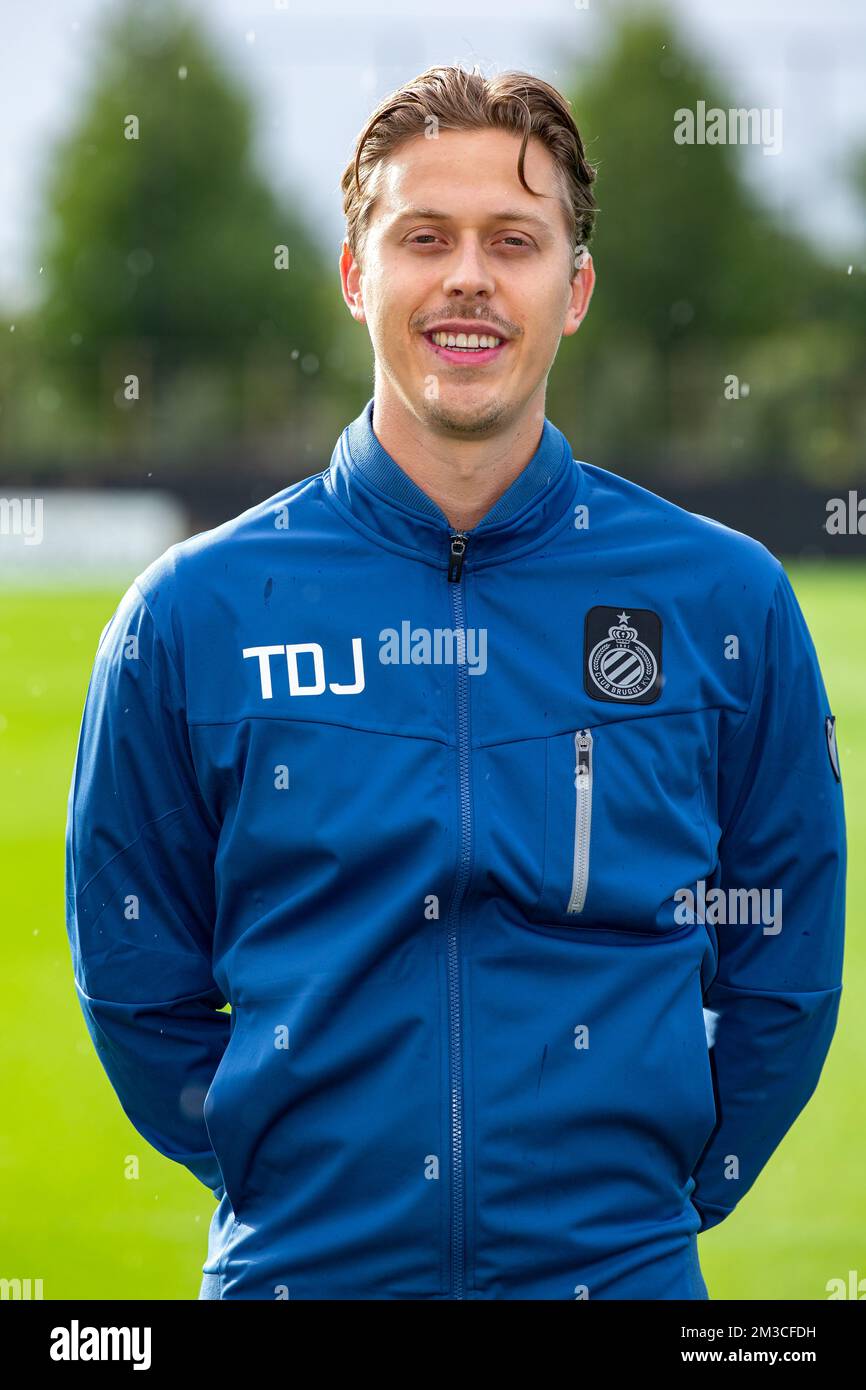 Club's Kinesist Thomas De Jonghe poses for the photographer during the ...