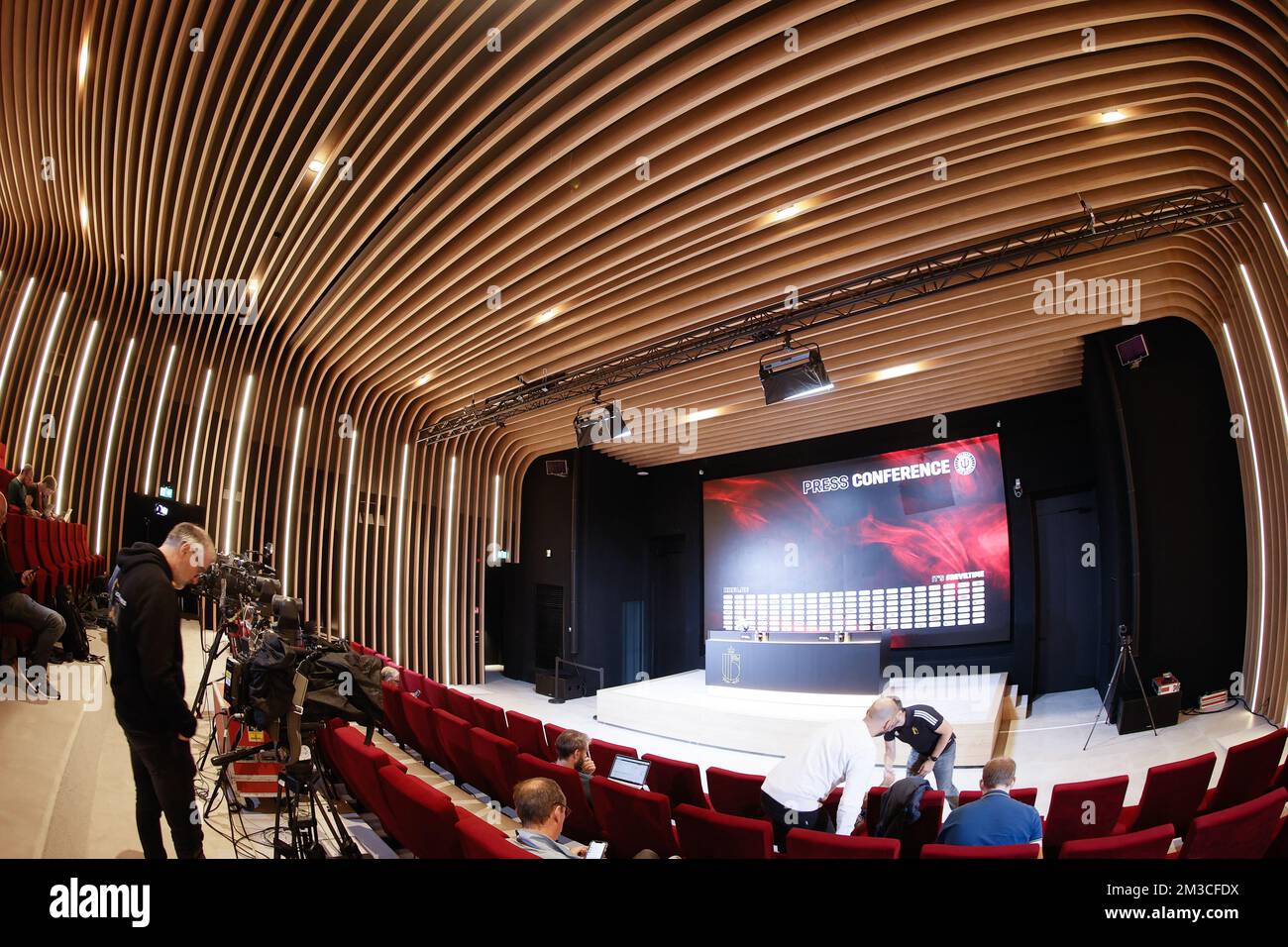 Illustration picture shows the RBFA new building ahead of a press ...