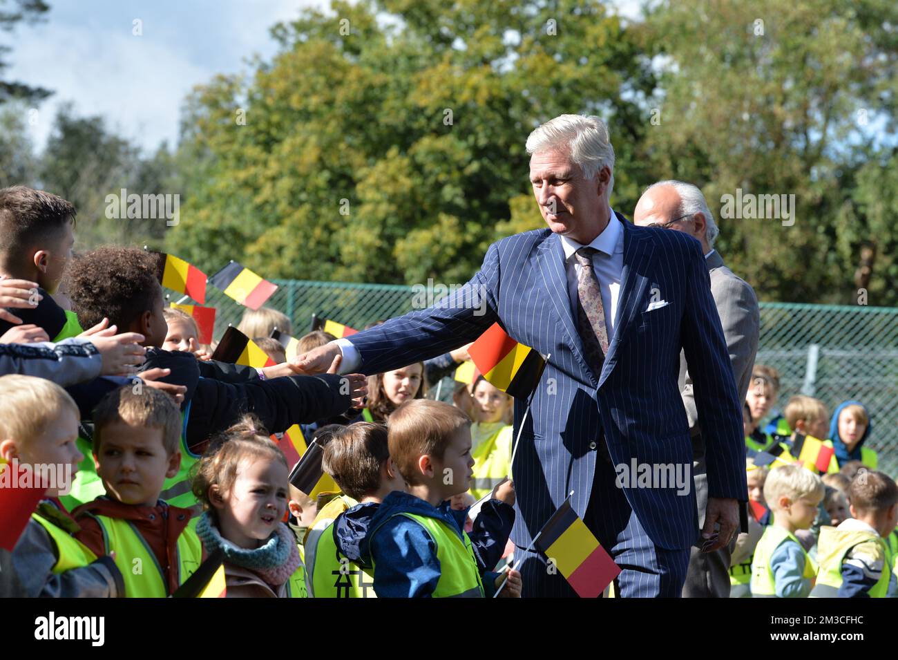 King Philippe - Filip of Belgium arrives for a visit to the iLumen ...