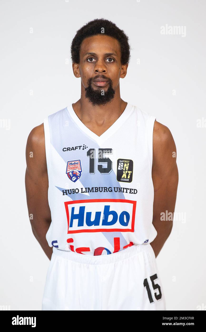 Limburg's Cliffords Hammonds poses at a photoshoot of Belgian ...