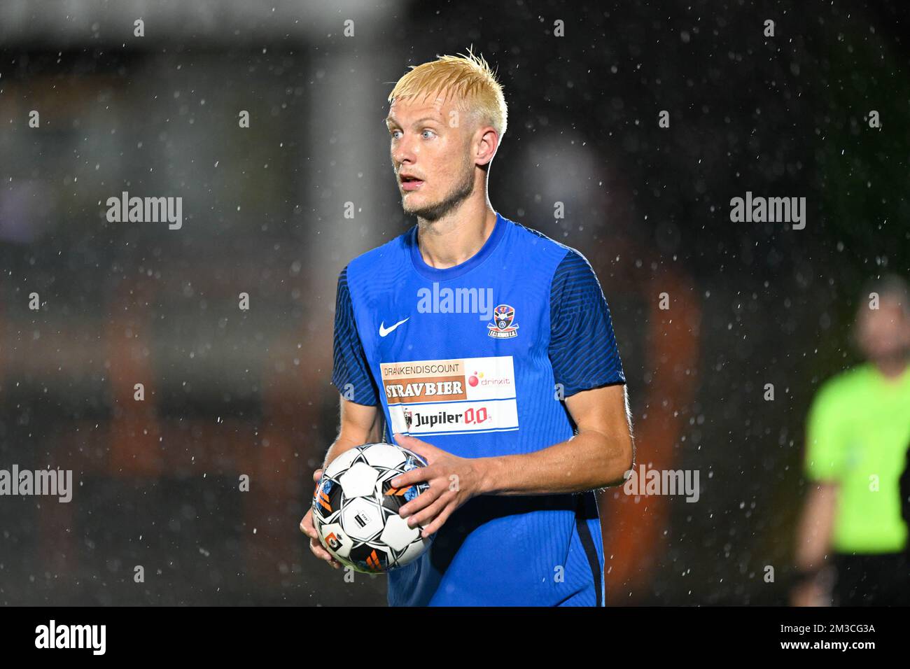 Dender's Kjetil Borry pictured during a soccer match between KMSK ...