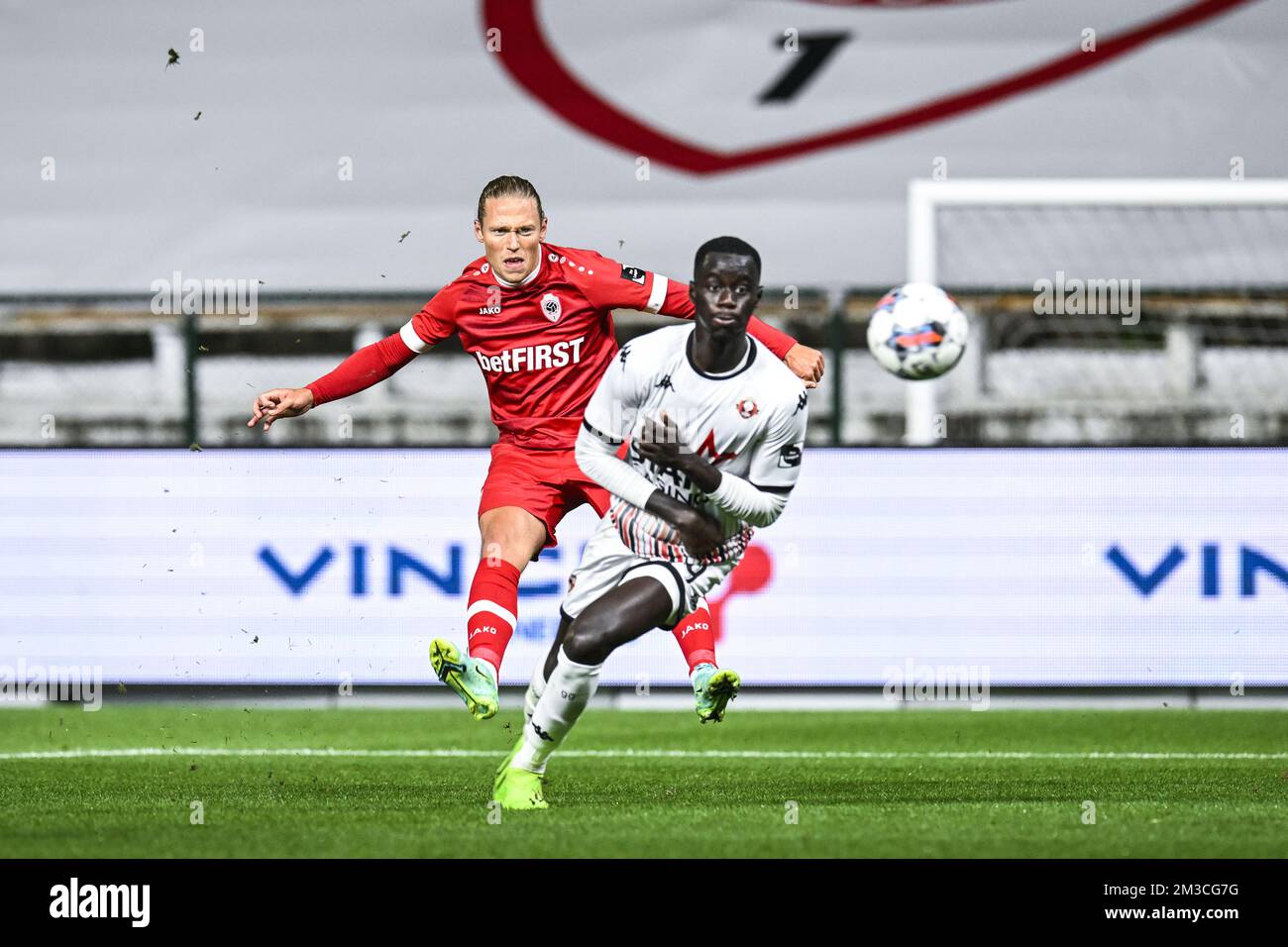 Antwerp's Viktor Fischer pictured in action during a soccer match ...