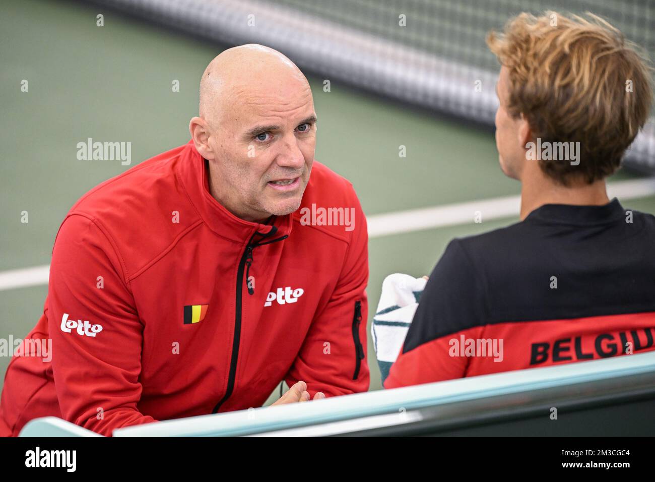 Belgian captain Johan Van Herck and Belgian Michael Geerts pictured ...