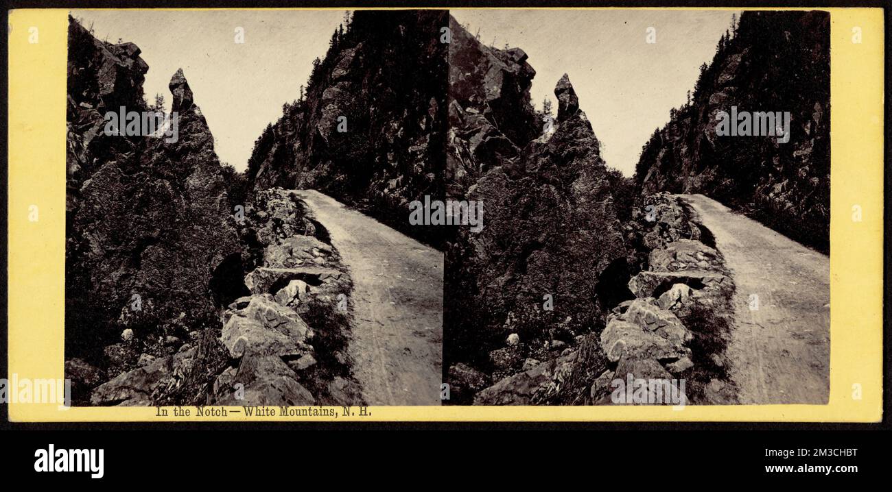 In the notch - White Mountains, N. H. , Mountains, Passes Landforms ...