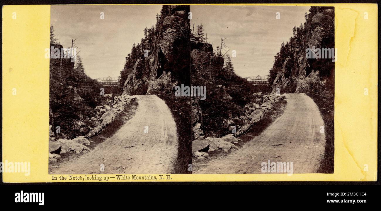In the notch, looking up - White Mountains, N. H. , Mountains, Passes ...