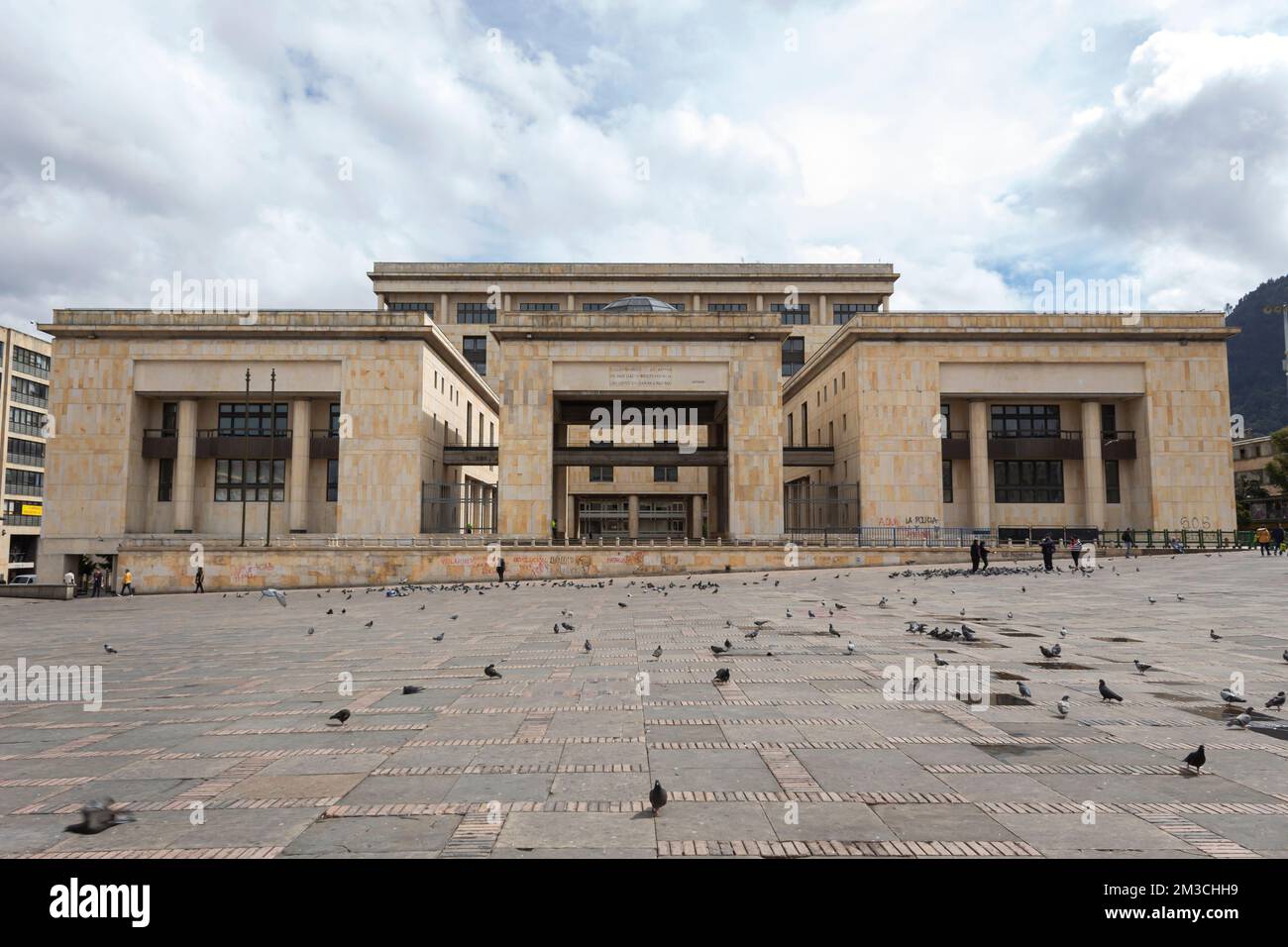 BOGOTA, COLOMBIA - Palace of justice building located at bolivar square ...