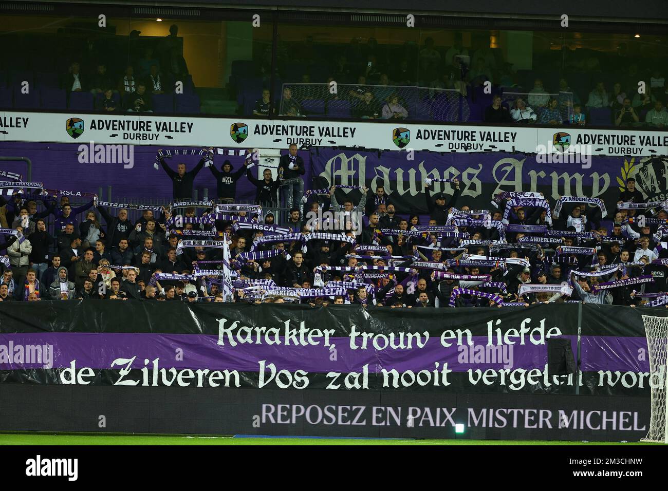 Illustration shows one minute of silence for Former Anderlecht manager ...