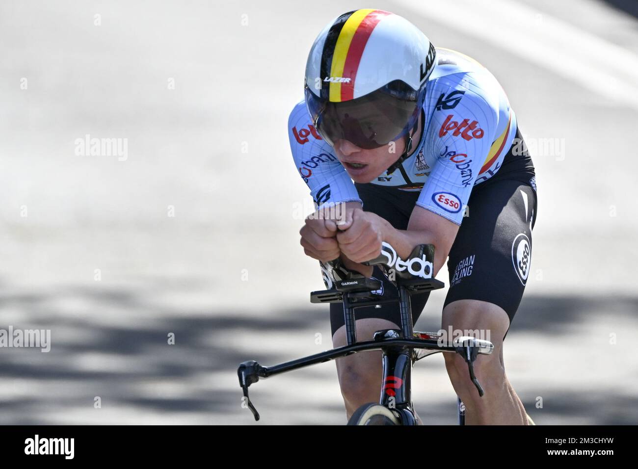 Belgian Lennert Van Eetvelt pictured in action during the men's U23 ...