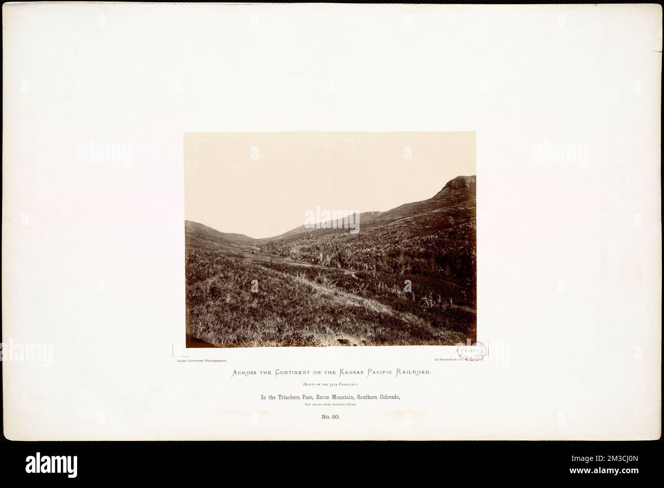 In the Trinchera Pass, Raton Mountain, Southern Colorado, 620 miles ...