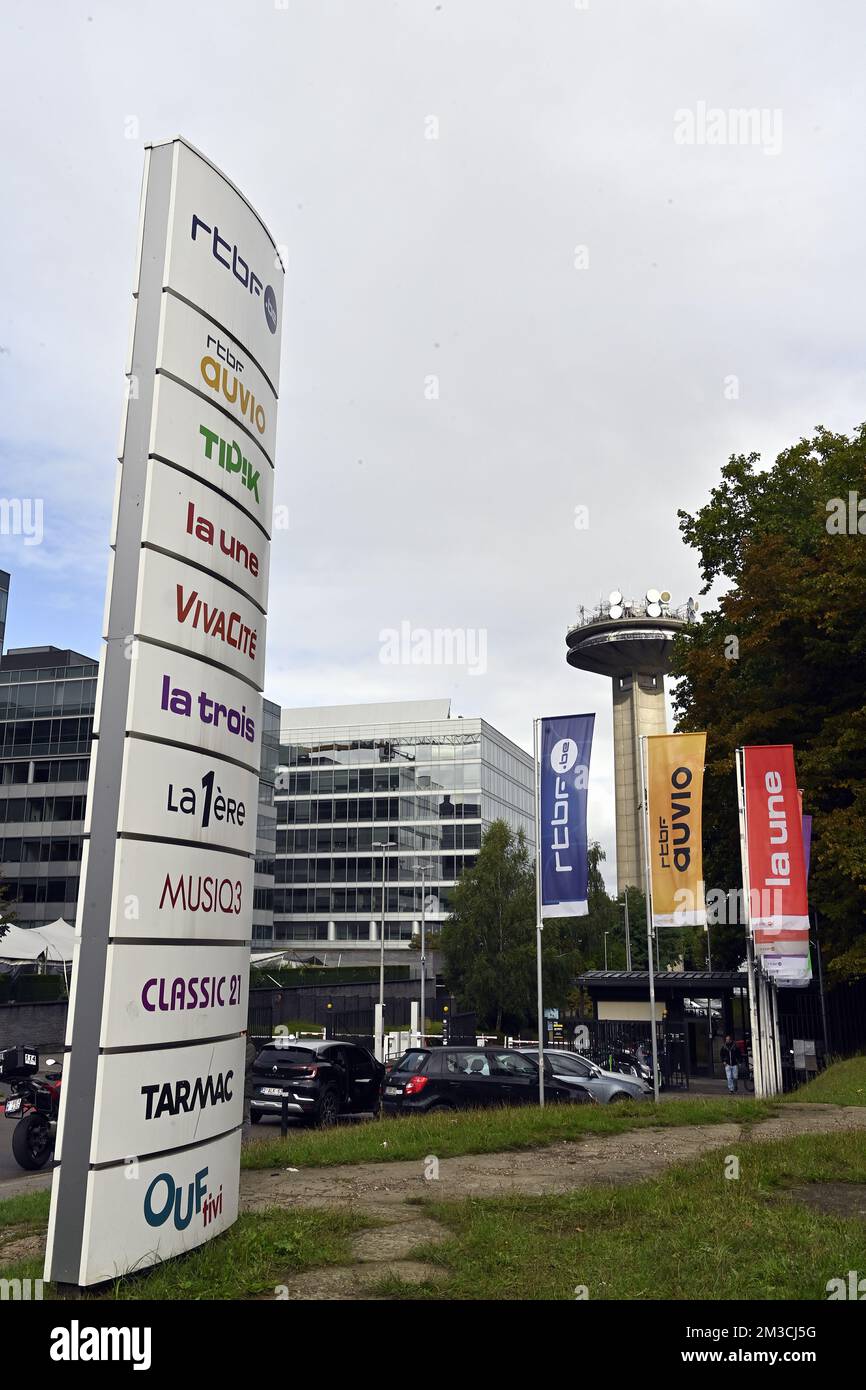Illustration picture shows the headquarter of French speaking public ...