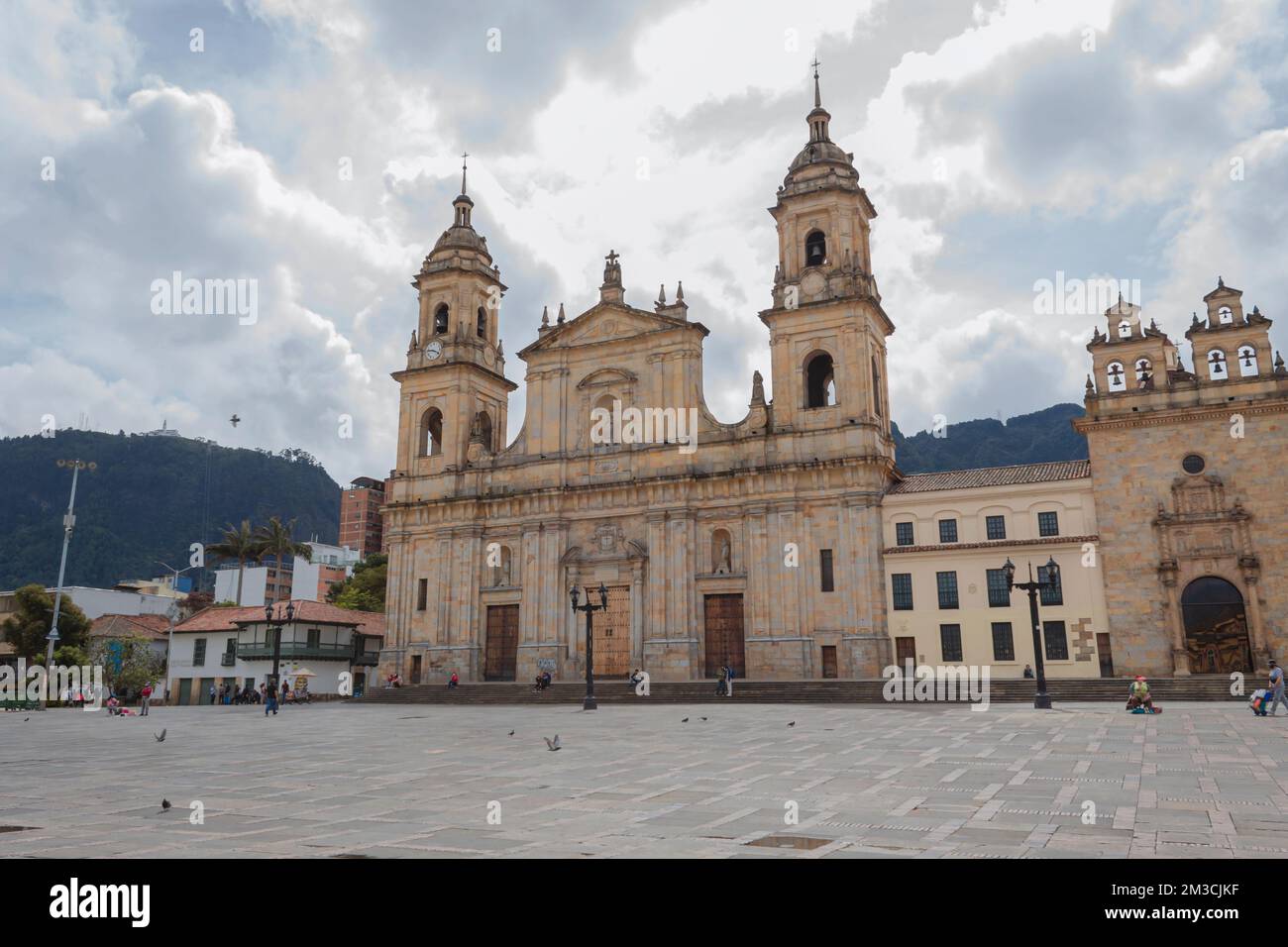 BOGOTA, COLOMBIA - Colonial Church knowed as primatial cathedral at ...