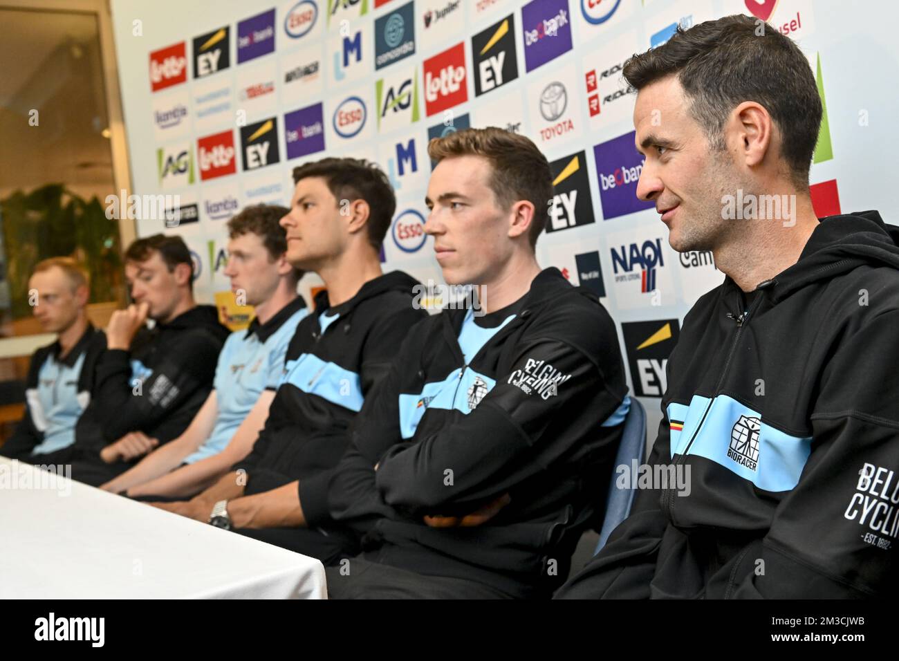 Belgian Quinten Hermans, Belgian Yves Lampaert, Belgian Nathan Van ...