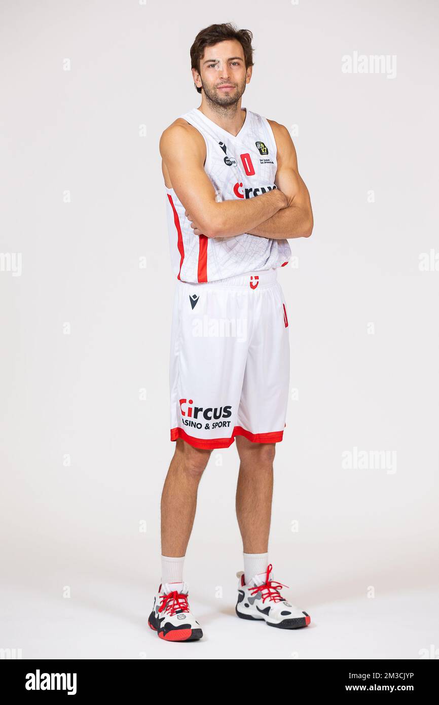 Brussels' Sergio Llorente poses at a photoshoot of Belgian Basketball ...