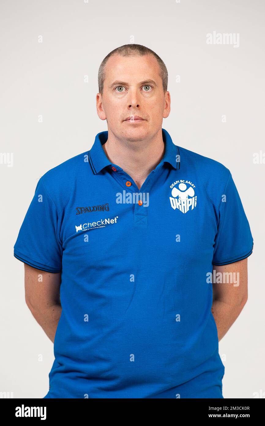 Aalstar's assistant coach Pieter De Groof poses at a photoshoot of ...