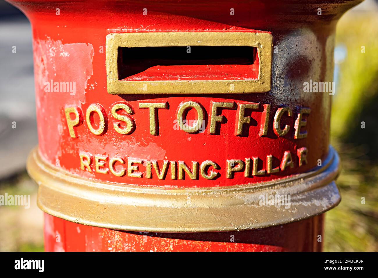 Ballarat Australia / Australia Post Red Pillar Post Box outside the ...