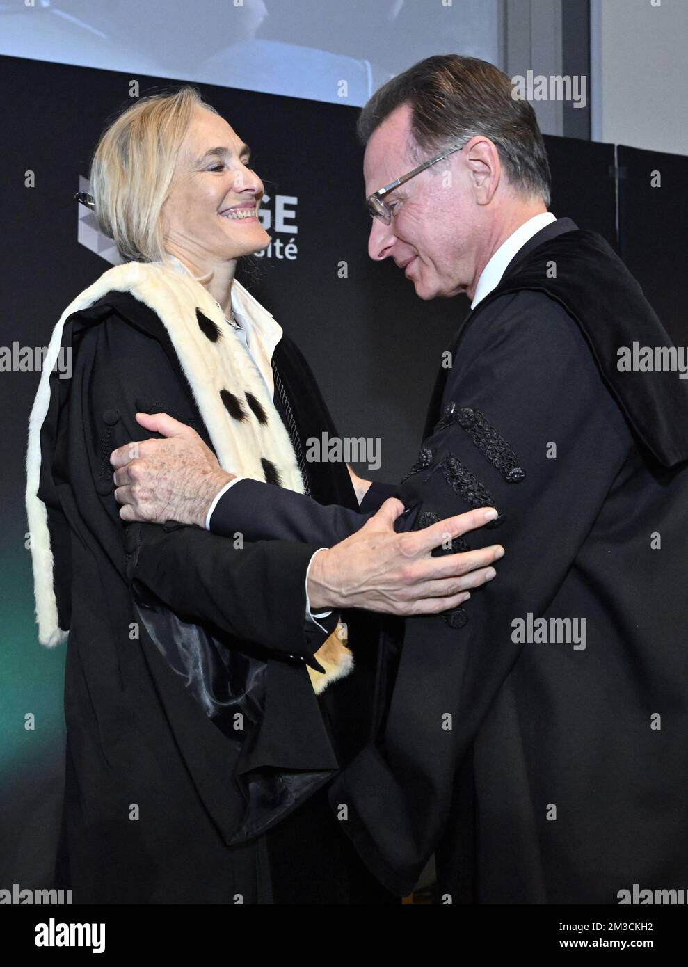New ULiege rector Anne-Sophie Nyssen and Former ULiege rector Pierre ...