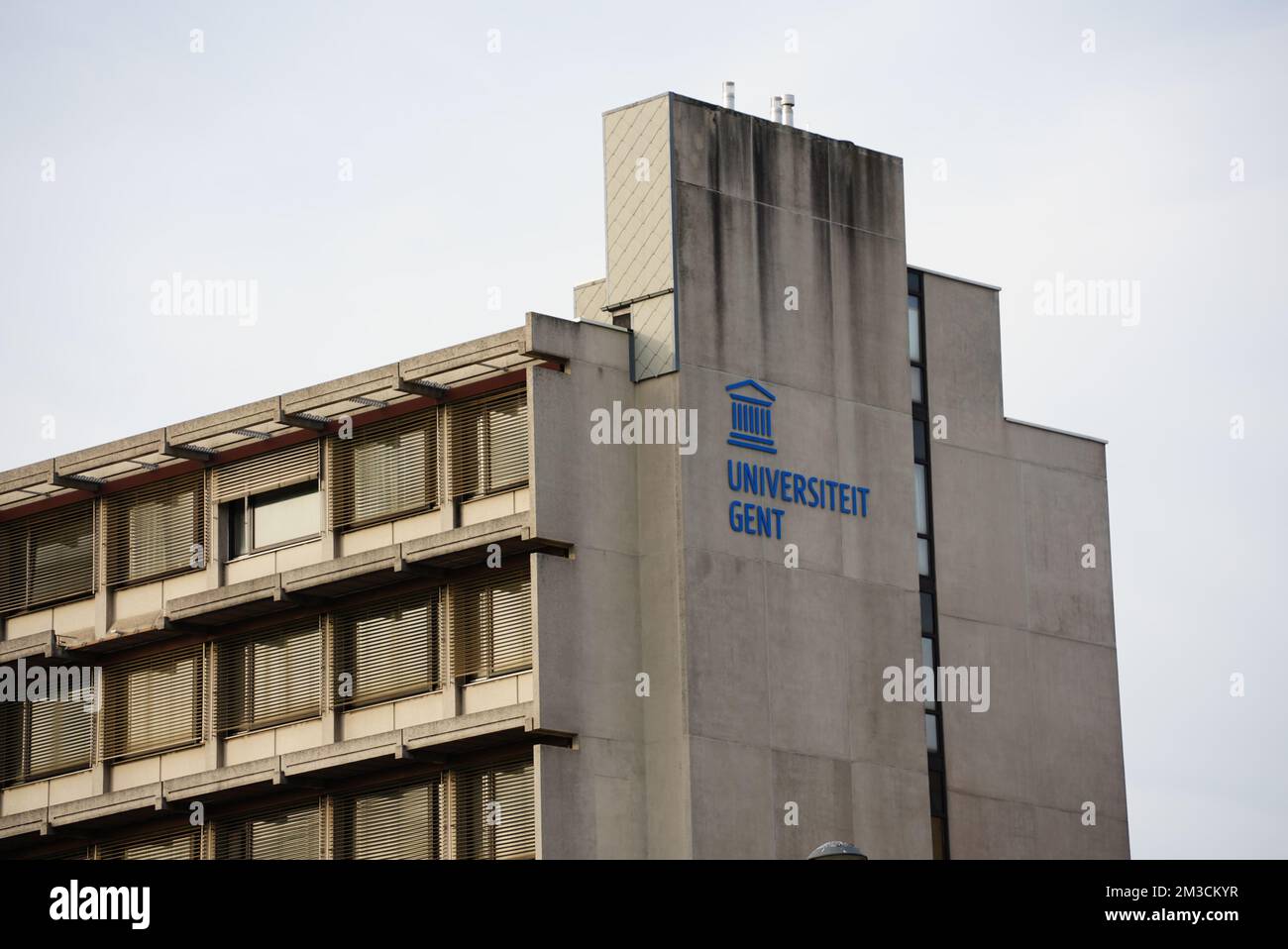 Recent undated picture shows a building of the Ghent University. On ...