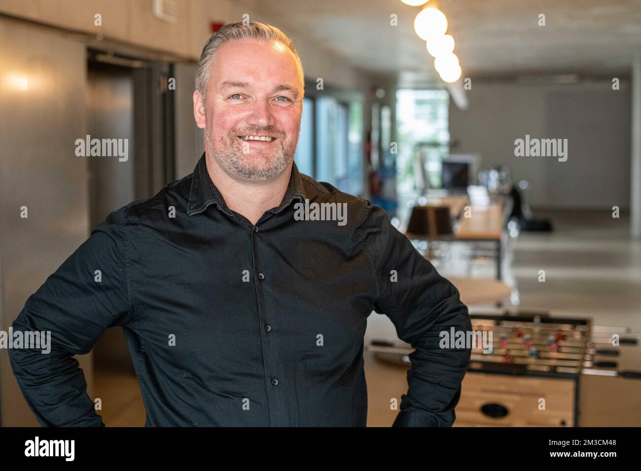 Koen Beyers, M.Sc, director of Idevax, poses for the photographer after ...