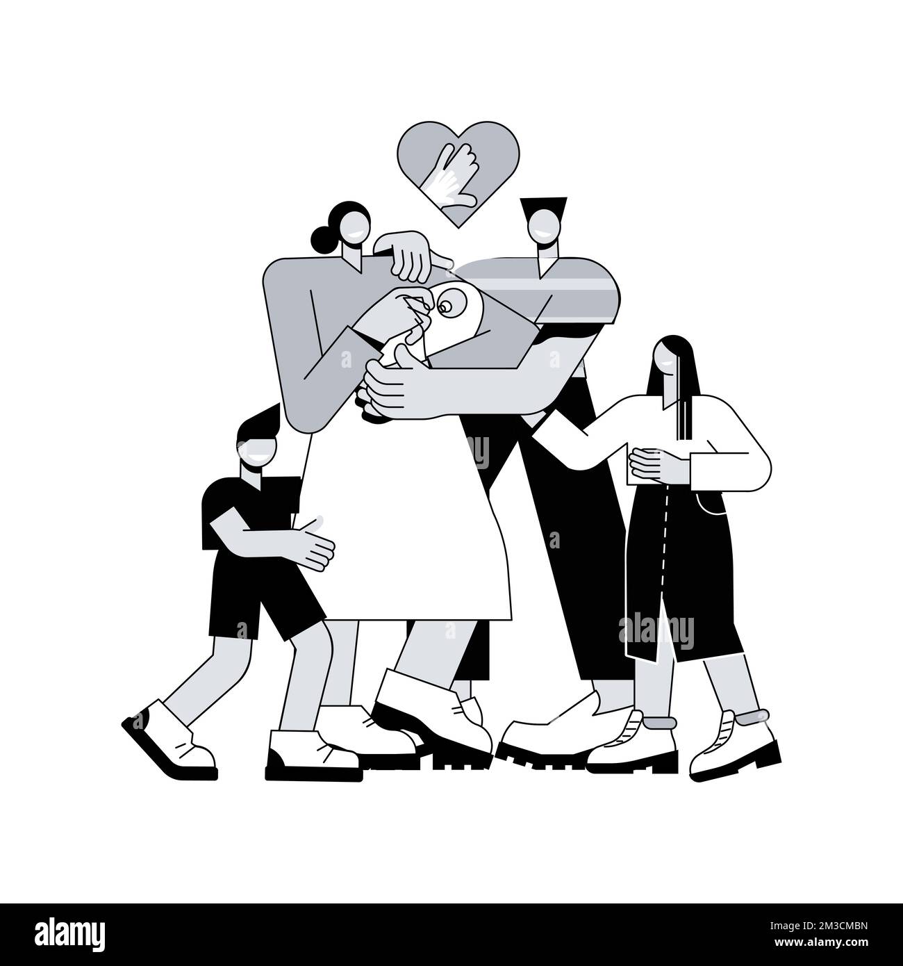 Parental responsibility abstract concept vector illustration. Rights ...