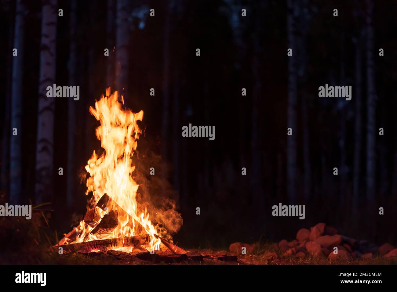 Burning tree in fireplace hi-res stock photography and images - Alamy